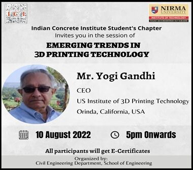 The Session on "Emerging Trends 3D Printing Technology" - Civil Engineering